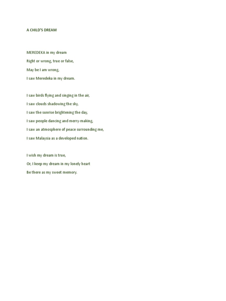 Merdeka Poem | PDF