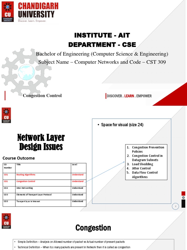 Computer Networks and Code - CST 309: An Overview of Congestion Control ...