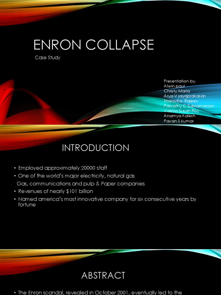 Enron collapse case study | PDF | Enron | Accounting