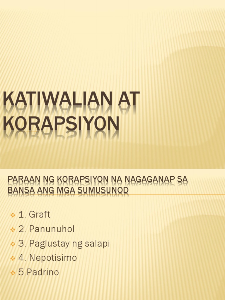 Korapsyon | PDF