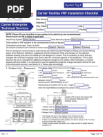 VRV Inspection and Pre-Commissioning Form | PDF | Electrical Wiring ...