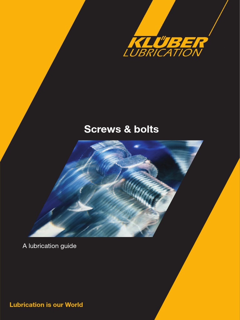 Bolt Tightening PDF | PDF | Screw | Lubricant