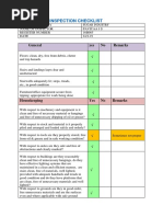 Joint Inspection Checklist | PDF | Stairs | Personal Protective Equipment