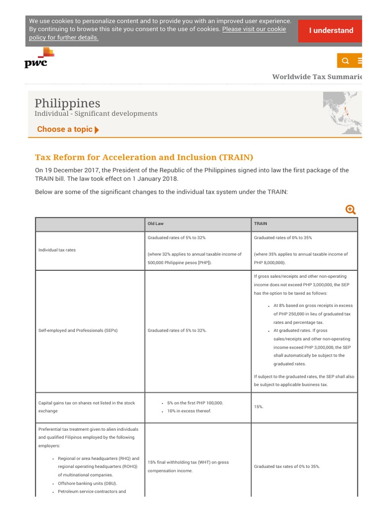 Philippines: Choose A Topic | PDF | Tax Exemption | Income Tax