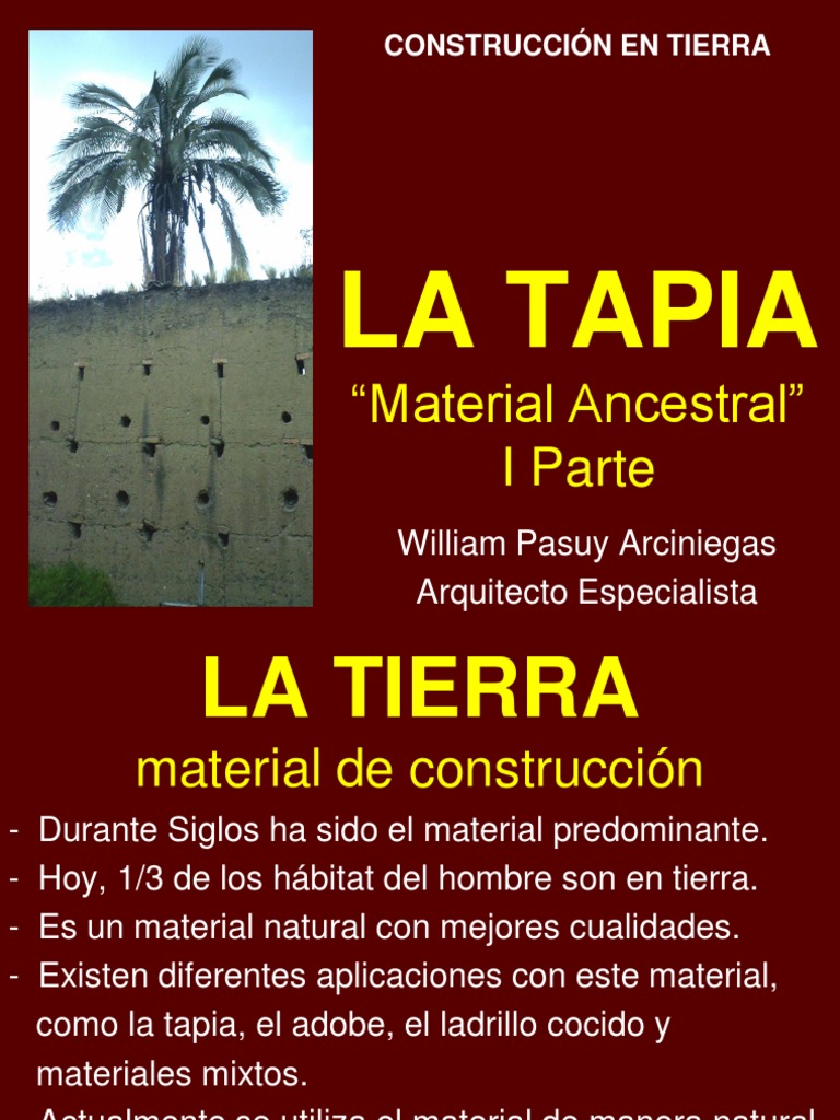 Tapia: Material Ancestral en Construcción | PDF | Aluminio | Ingeniería ...