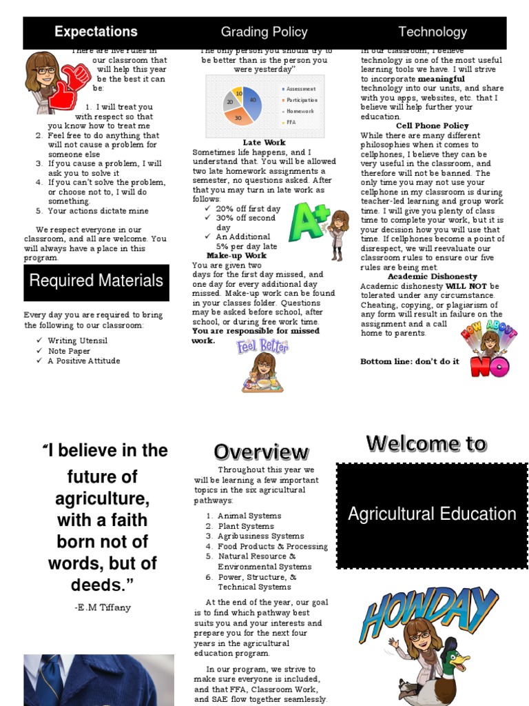 Syllabus Brochure | PDF | Academic Dishonesty | Education Theory