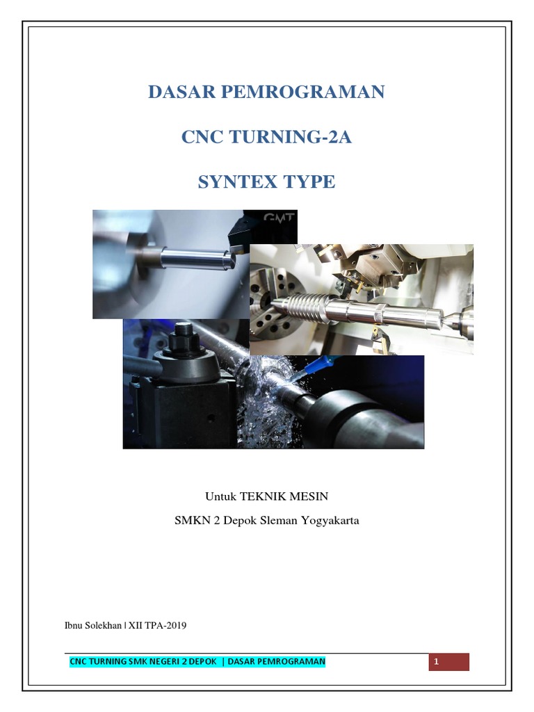 Dasar Pemrograman CNC 2 Axis-Revisi | PDF