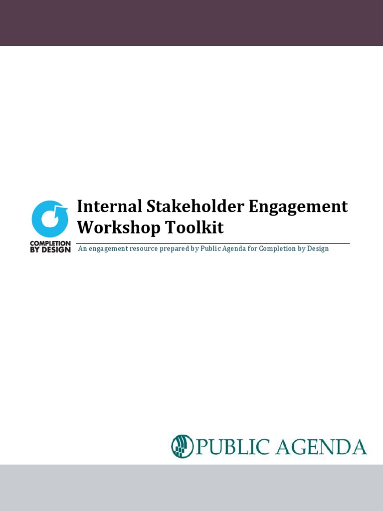 Internal Stakeholder Engagement | PDF | Focus Group | Stakeholder ...