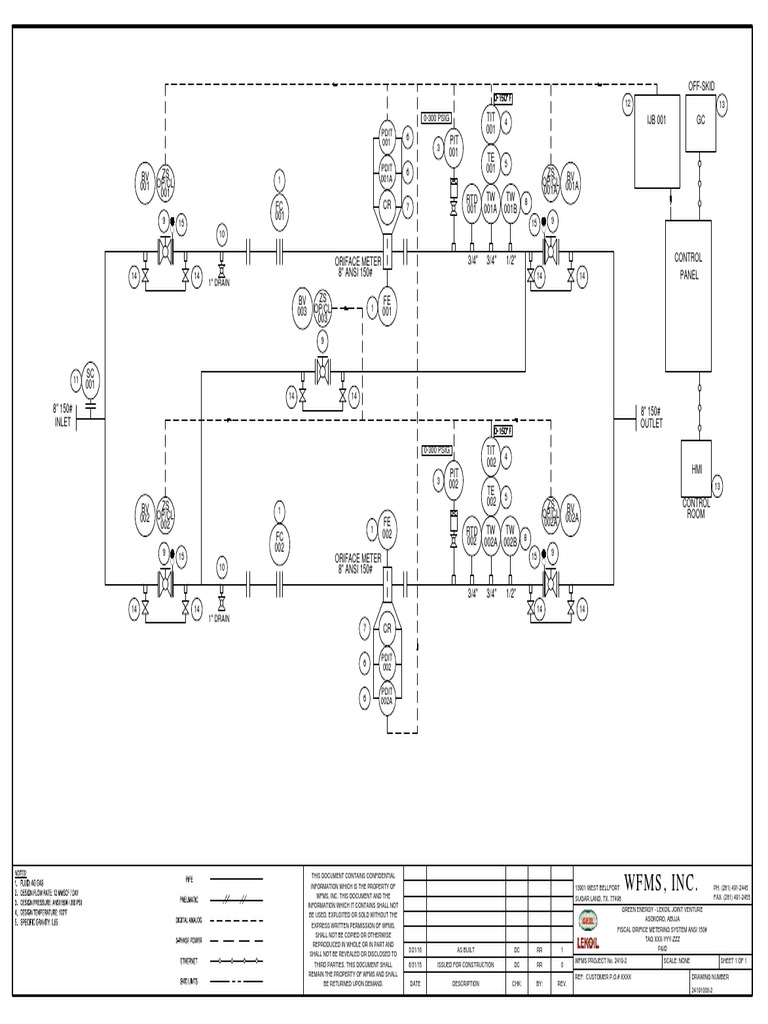 24191000-2, Gas Metering Skid As Built | PDF | Valve | Pipe (Fluid ...