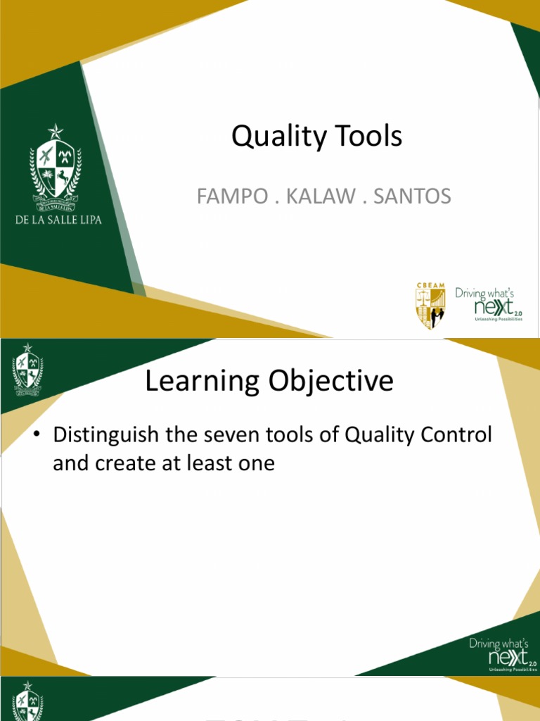 Lesson 5 - Quality Tools FOR STUDENTS PDF | PDF | Causality ...