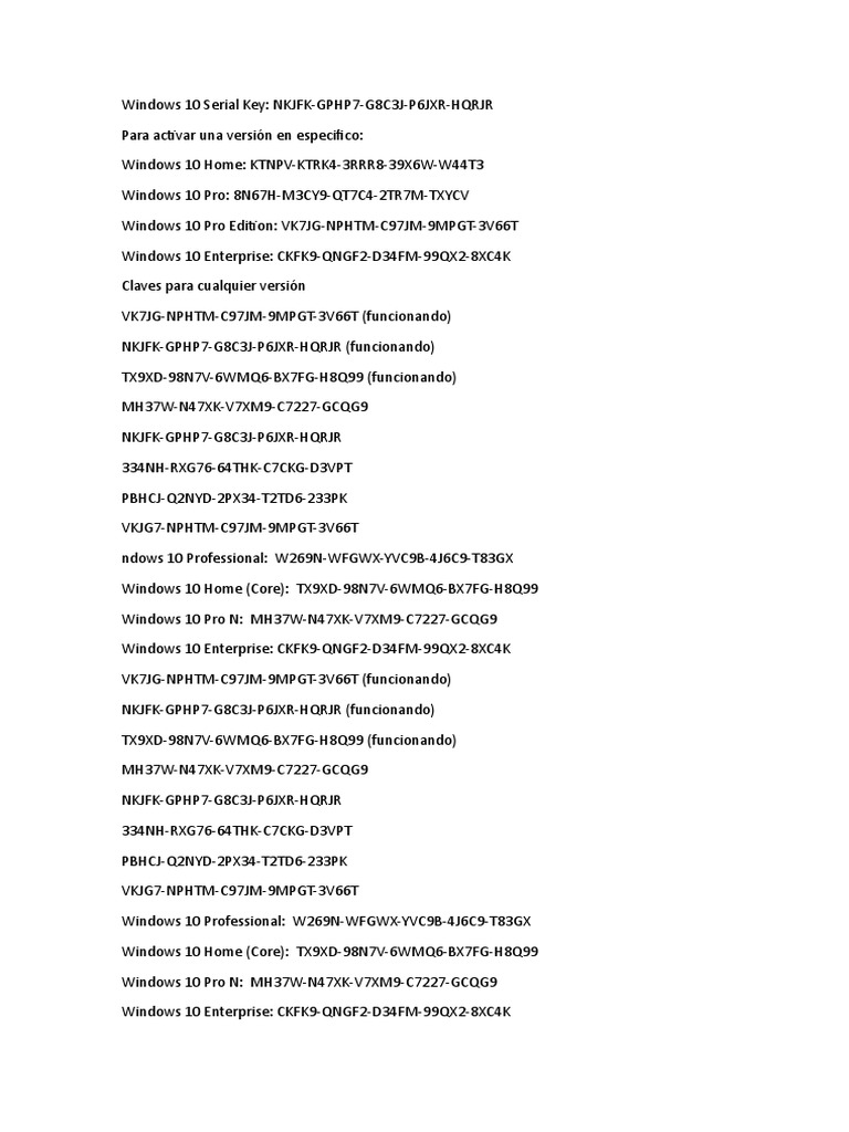 Windows 10 Serial Key | PDF