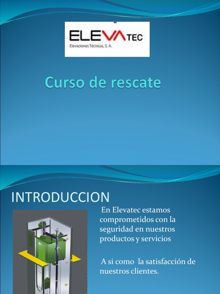 Rescate en Ascensores | PDF | Ascensor