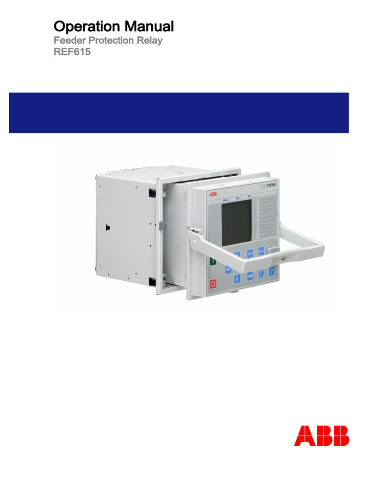 REF 615 Relay Manual | PDF | Electrical Engineering | Electromagnetism