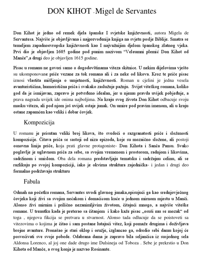 Don Kihot | PDF