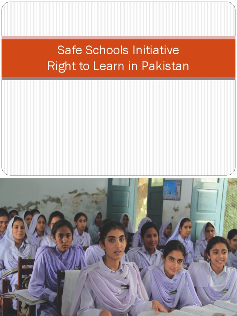 Safe Schools Initiative | PDF | Security Guard | Khyber Pakhtunkhwa