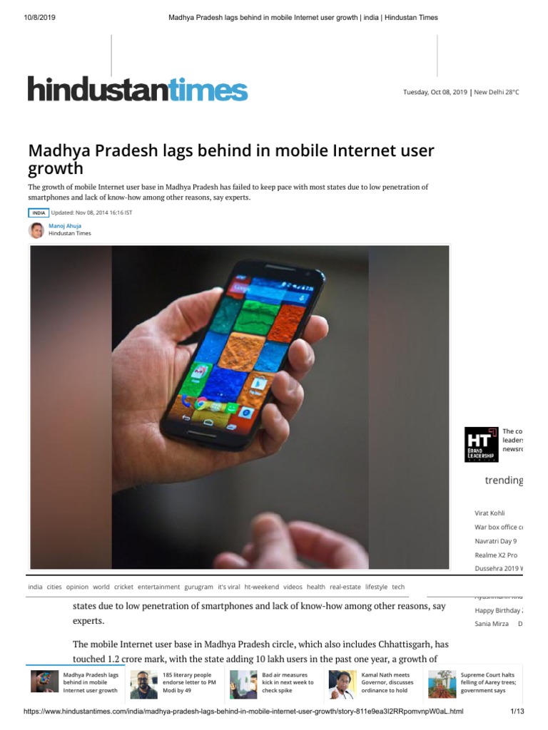 MP Data | PDF | Delhi | Mobile Phones