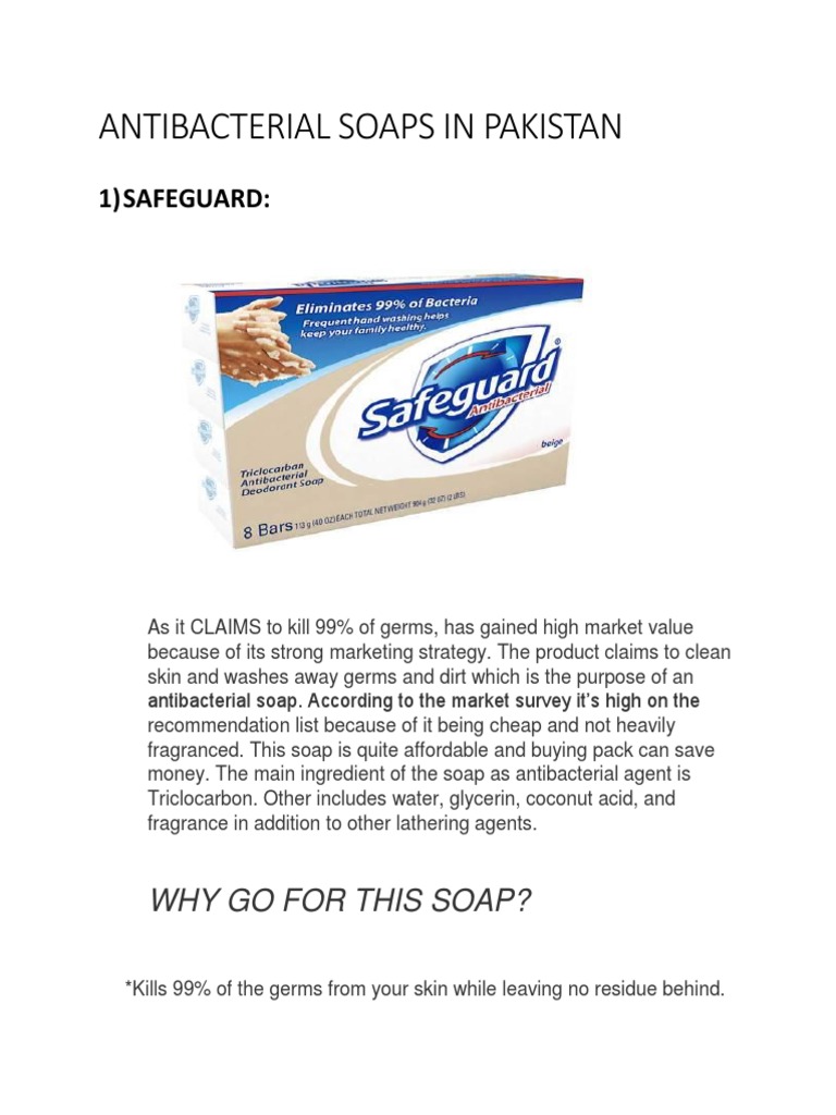 Antibacterial Soaps in Pakistan | PDF | Soap | Perfume