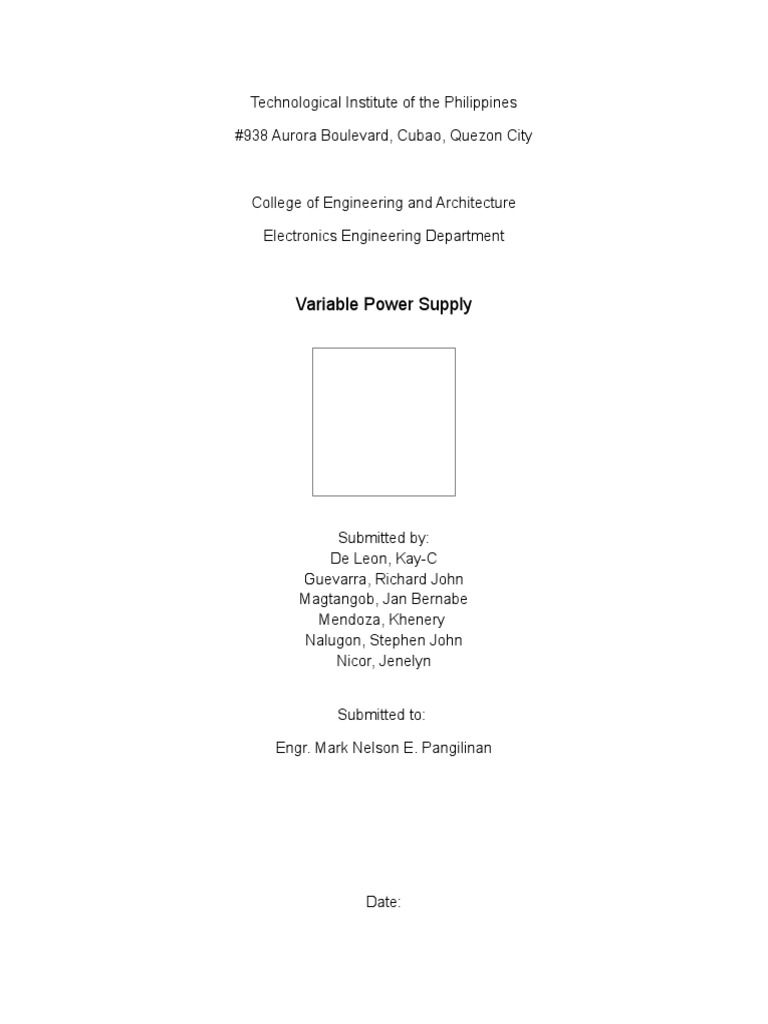 Project Docu | Download Free PDF | Power Supply | Rectifier Project Docu | Download Free PDF | Power Supply | Rectifier