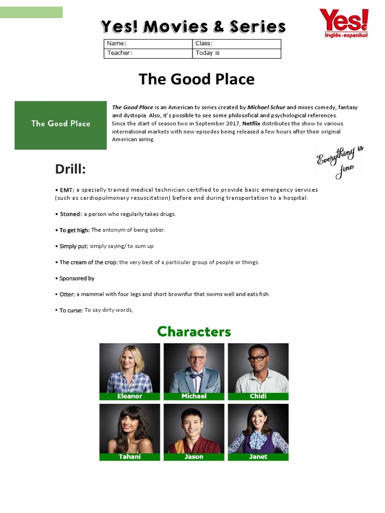 The Good Place Sheet | PDF | Philosophy