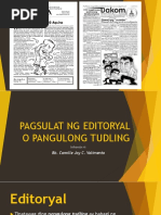 Editoryal Sample | PDF
