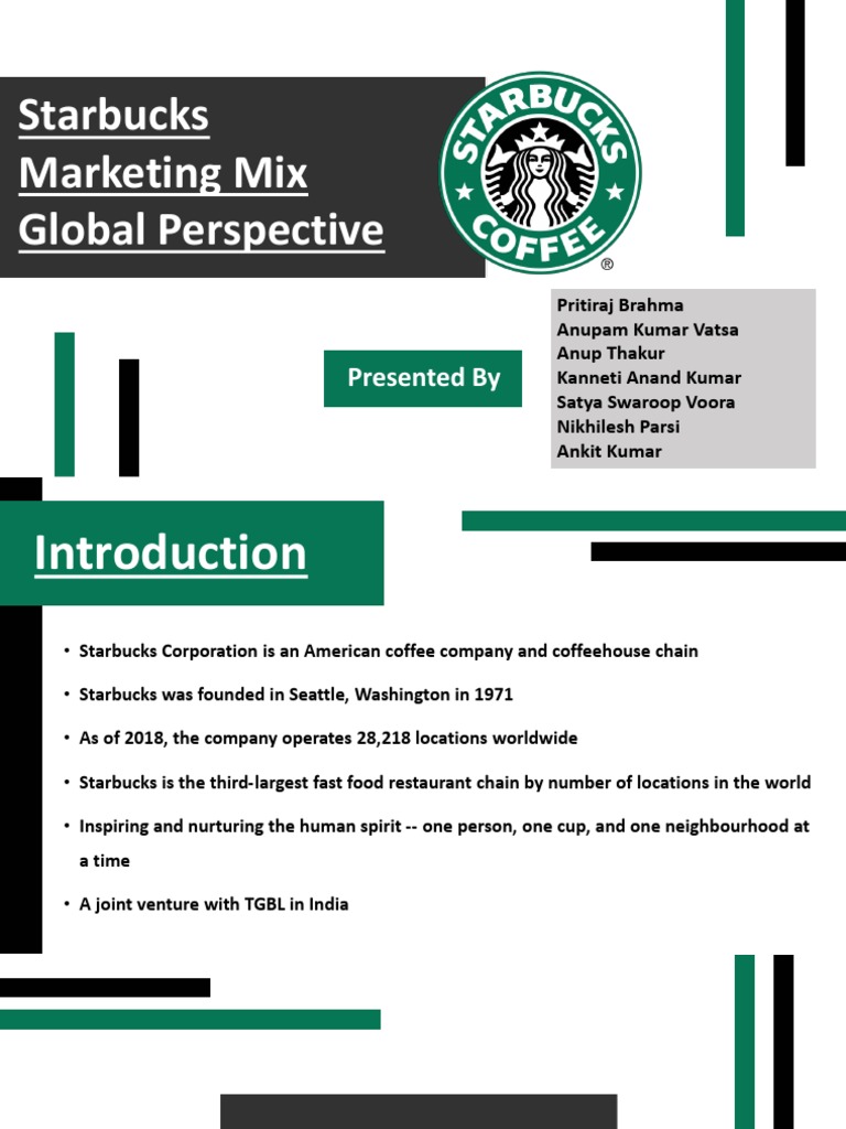 Starbucks Marketing Mix Overview | PDF | Starbucks | Coffeehouse