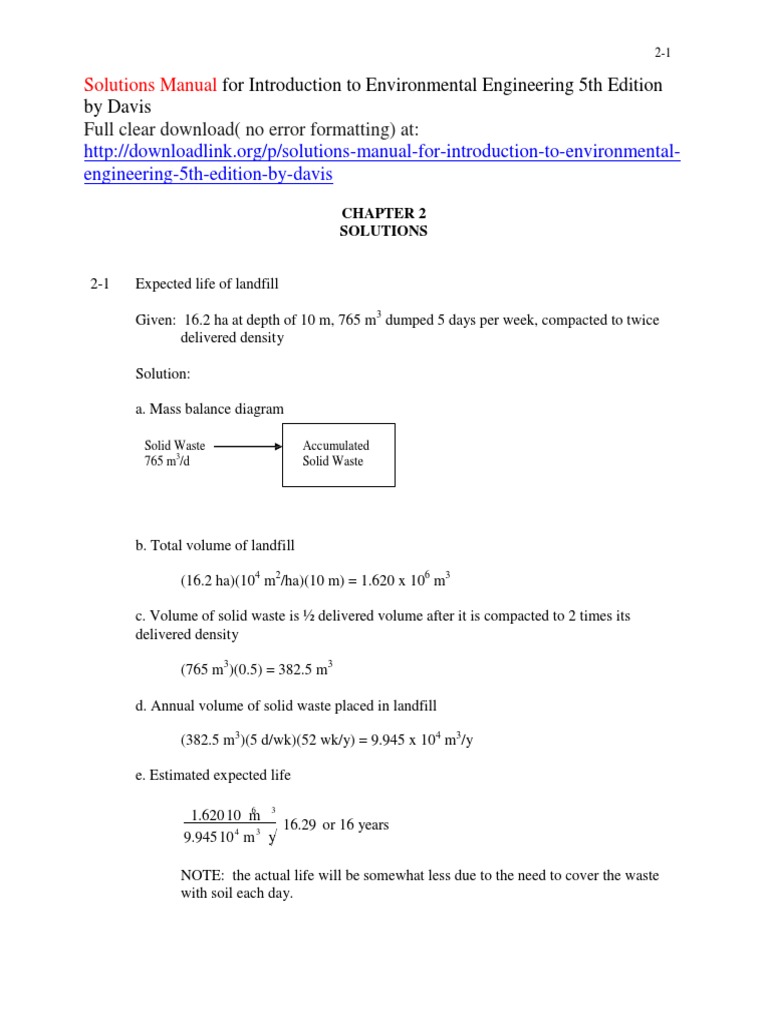 Engineering-5th-Edition-By-Davis: Full Clear Download (No Error ...