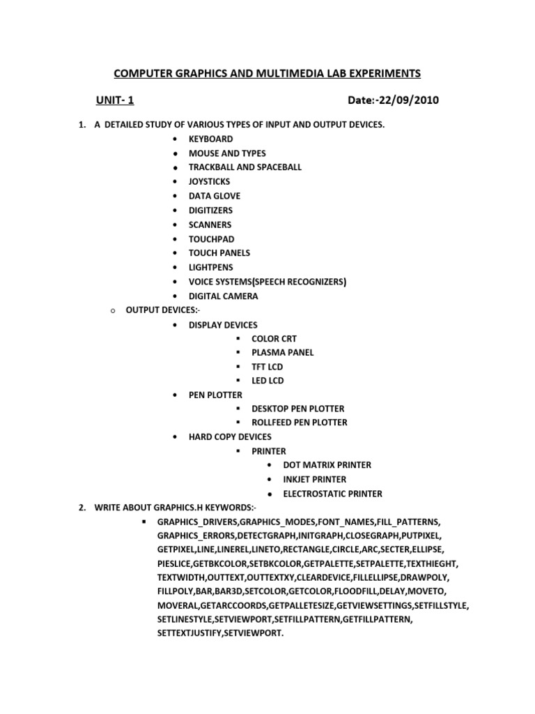 Computer Graphics Program | PDF | Printer (Computing) | Computing