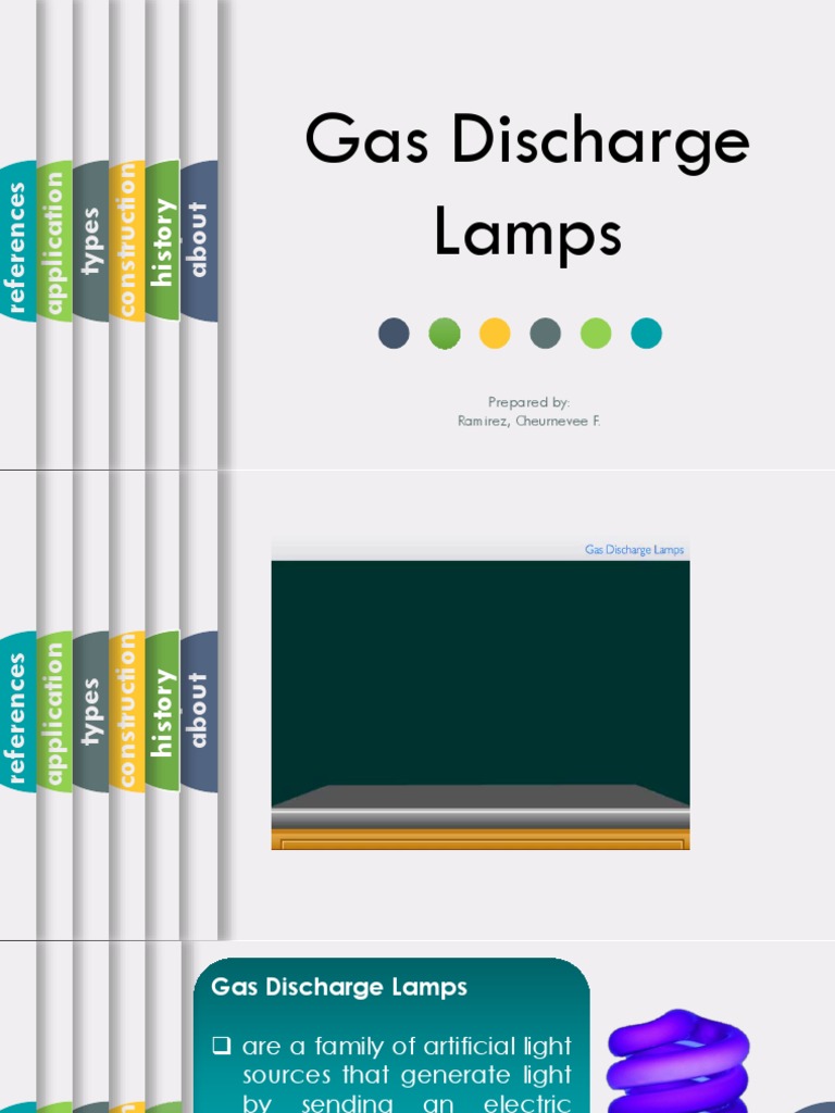 Overview of Gas Discharge Lamps | PDF | Plasma Physics | Glass Applications