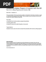 Understanding iLogic and Inventor API | PDF | Visual Basic For ...
