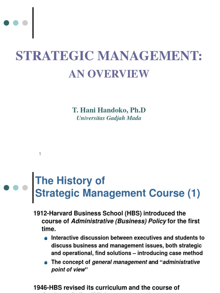 Strategic Management - Overview | PDF | Strategic Management ...