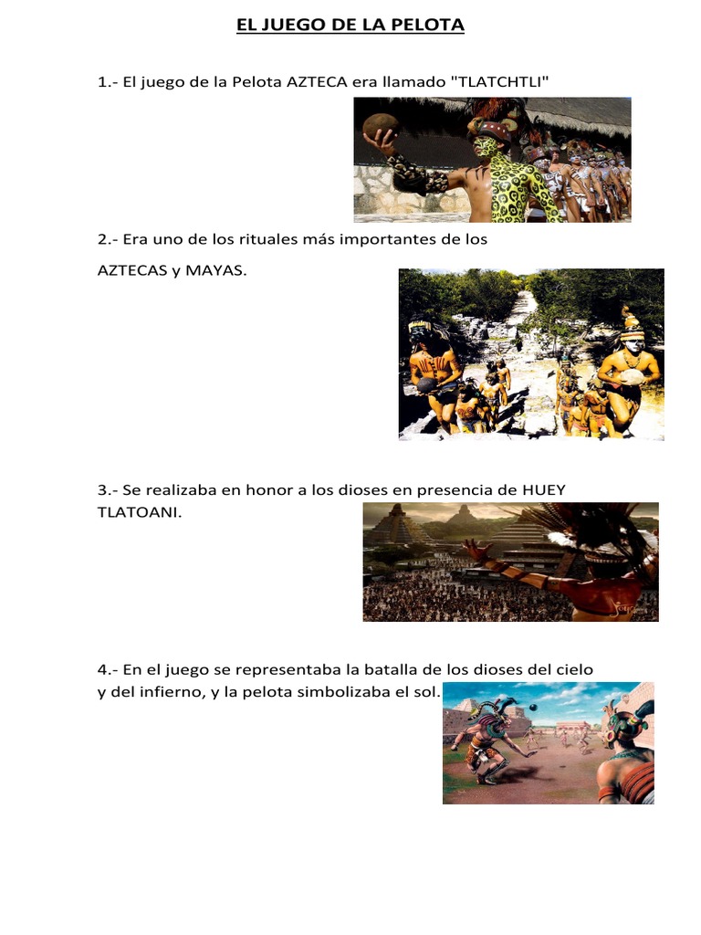 El Juego de La Pelota-AZTECA | PDF | Ciencias sociales | Historia