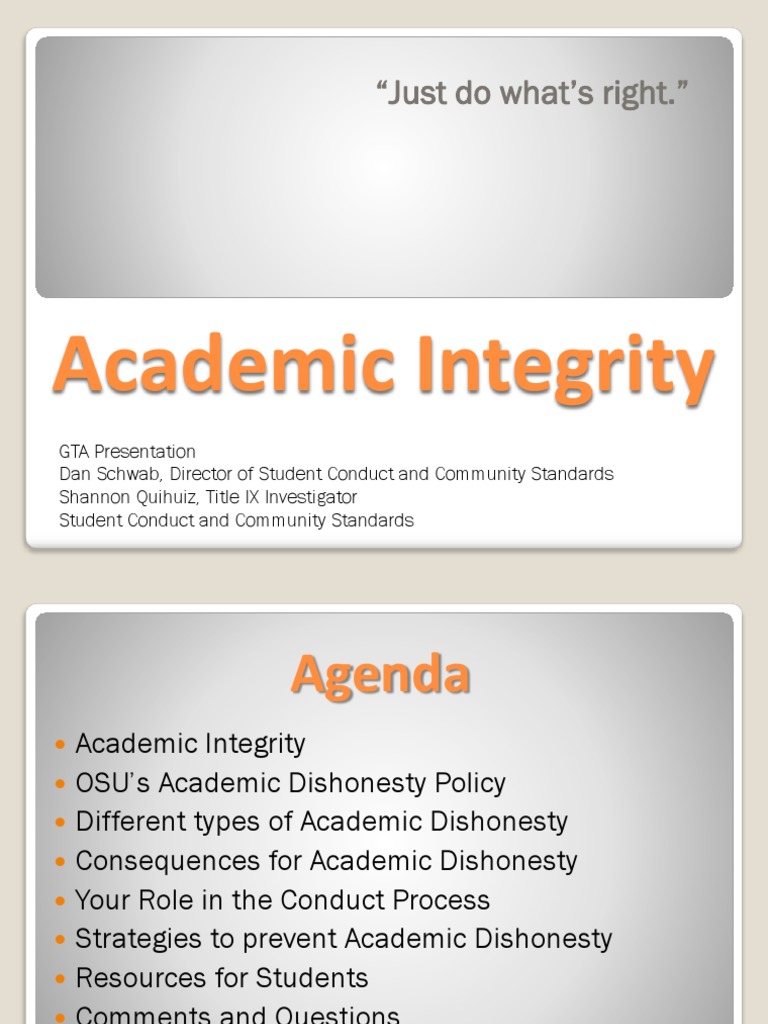 Understanding Academic Integrity Policies | PDF | Academic Integrity ...