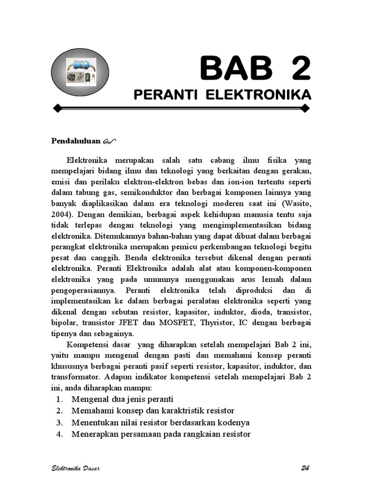 Modul Elektronika Dasar | PDF