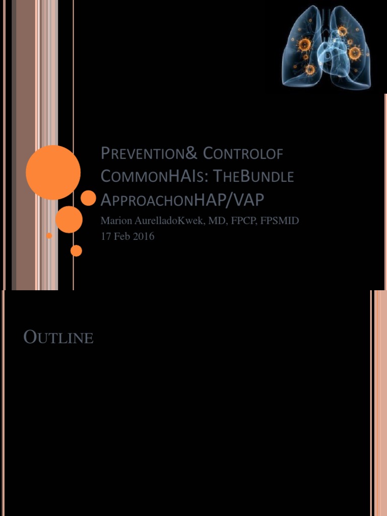 P & C C HAI: T B A Hap/Vap: Revention Ontrolof Ommon S HE Undle ...