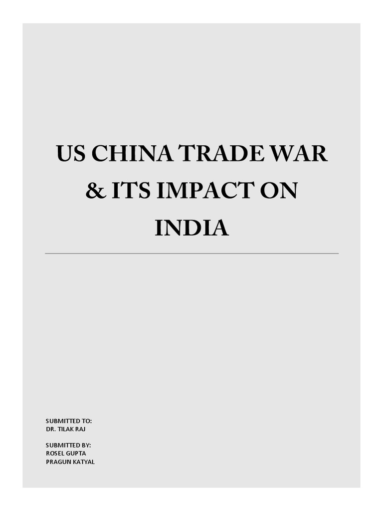 Trade Wars BE Final | PDF | Economies | Global Politics