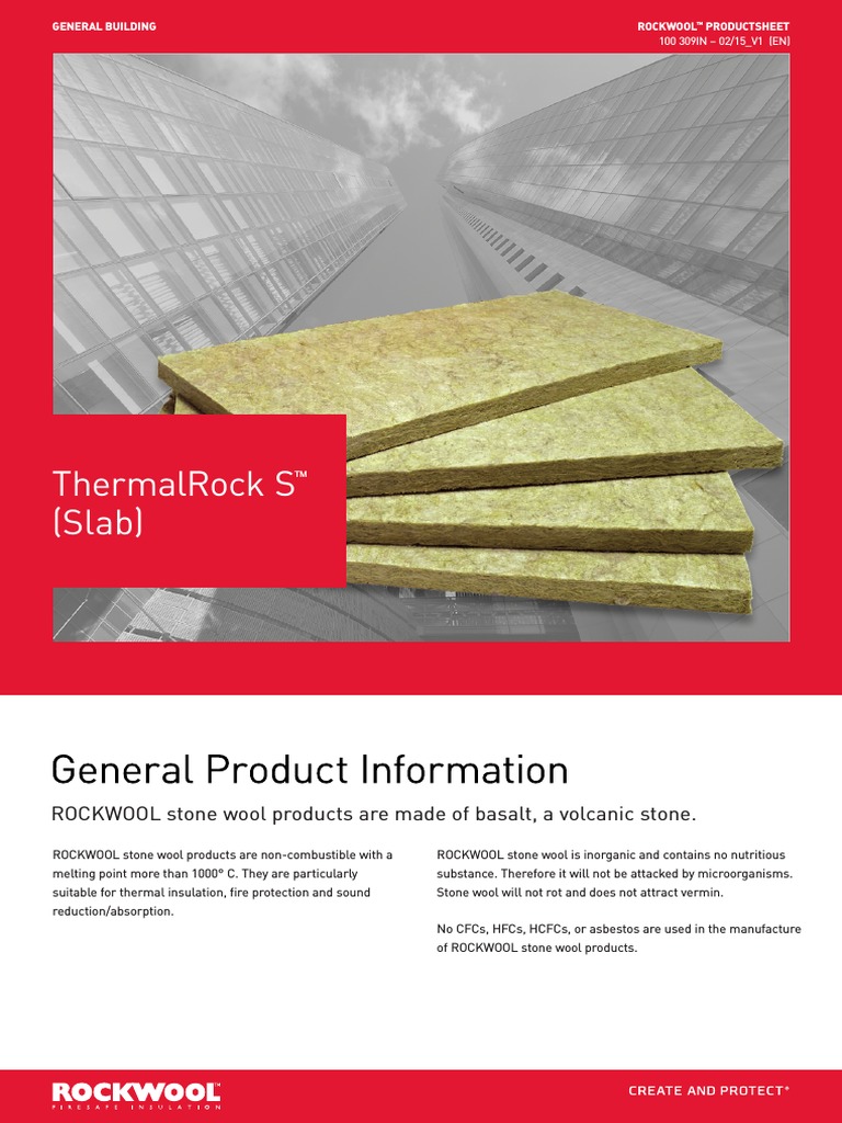 Thermalrock S Product Data Sheet in | PDF | Building Insulation ...
