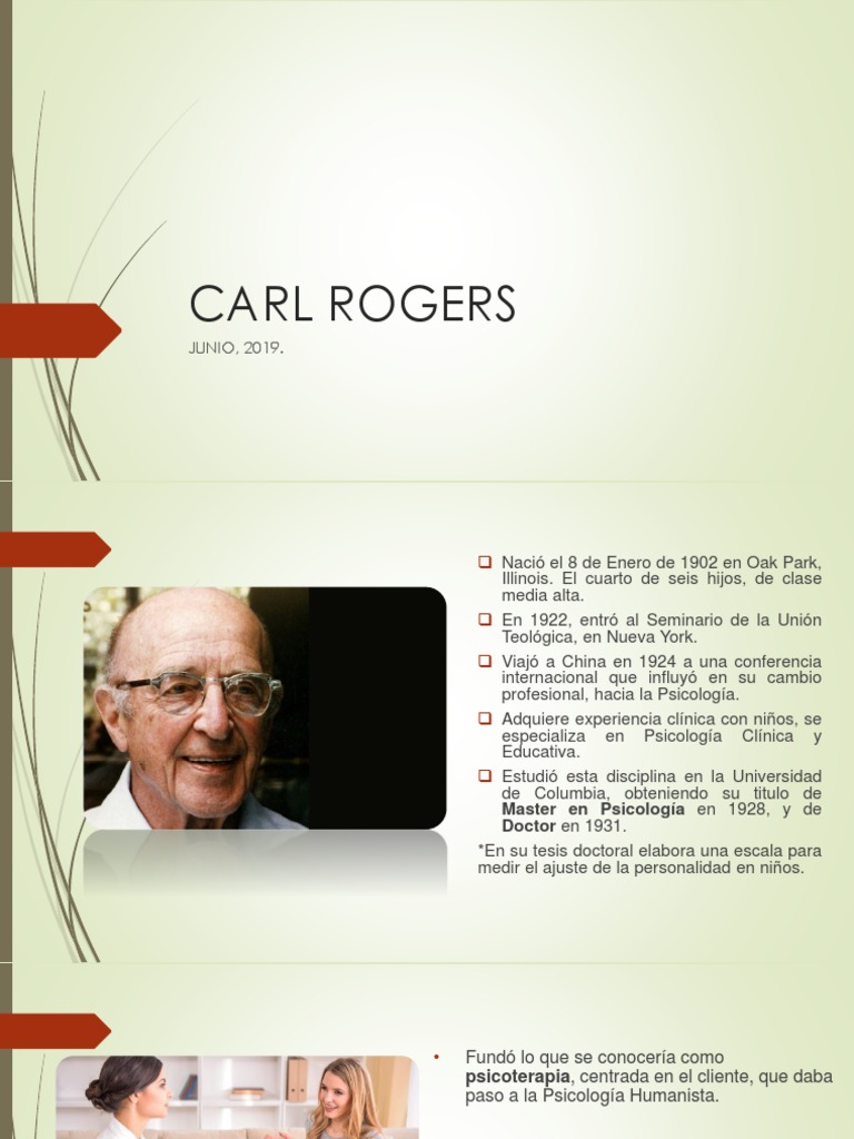 Carl Rogers | PDF | Psicoterapia | Psicología Aplicada
