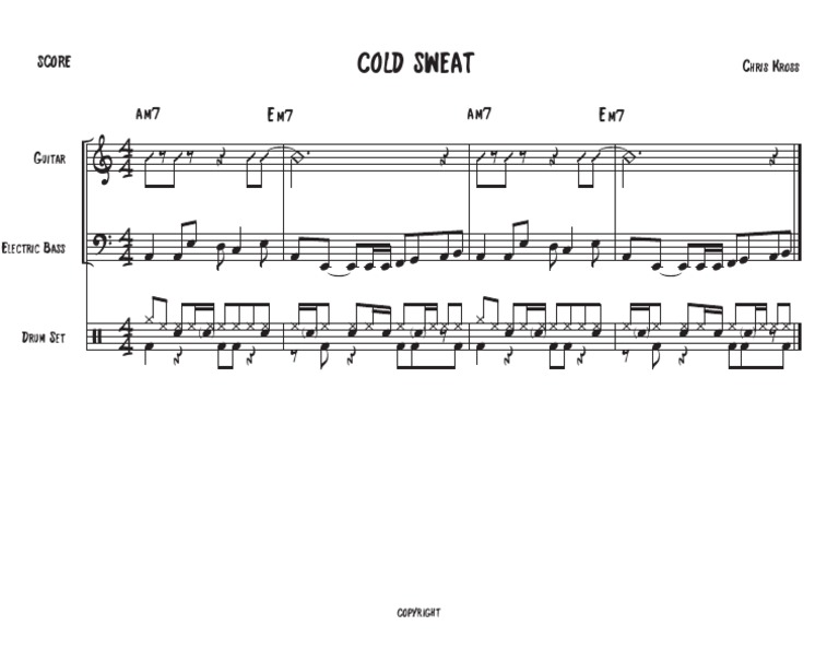 Cold Sweat - SCORE PDF | PDF