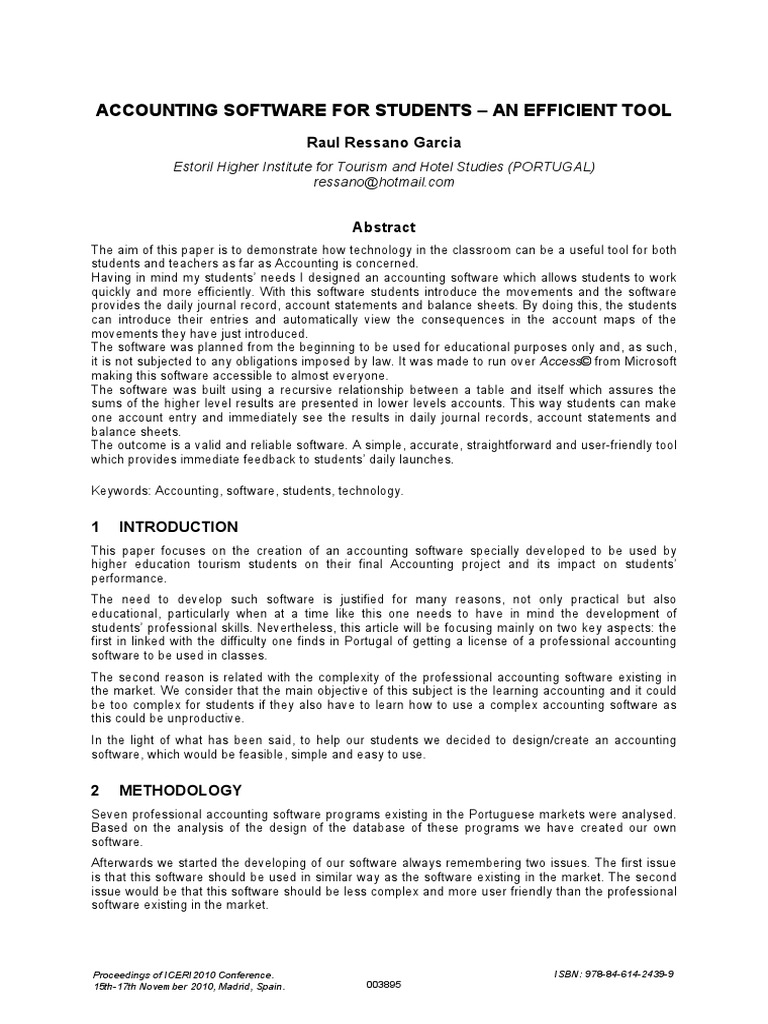 Accounting Software For Students An Effi PDF | PDF | Debits And Credits ...