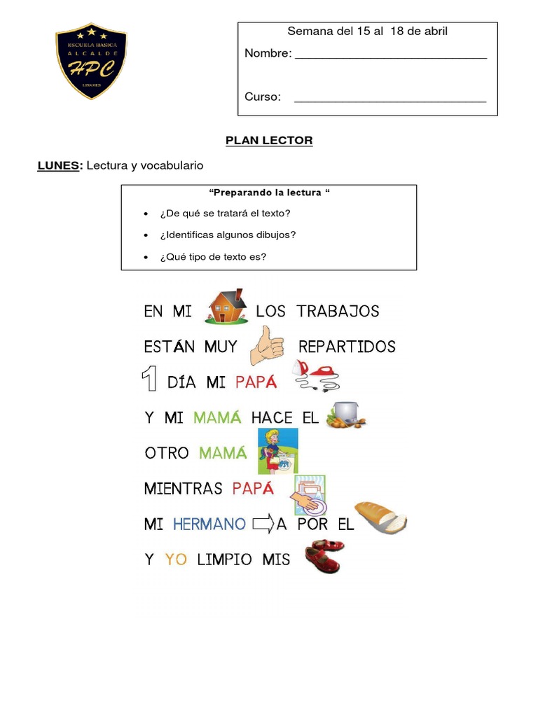 Plan Lector 4 | PDF | Artes del Lenguaje y Comunicación