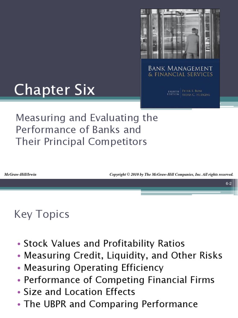 Chapter Six: Measuring and Evaluating The Performance of Banks and ...