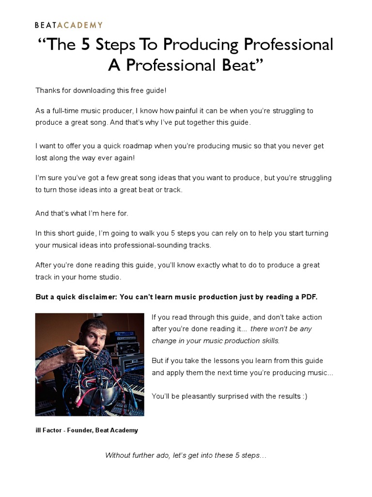 5 Step Beat Guide | PDF | Song Structure | Music Theory