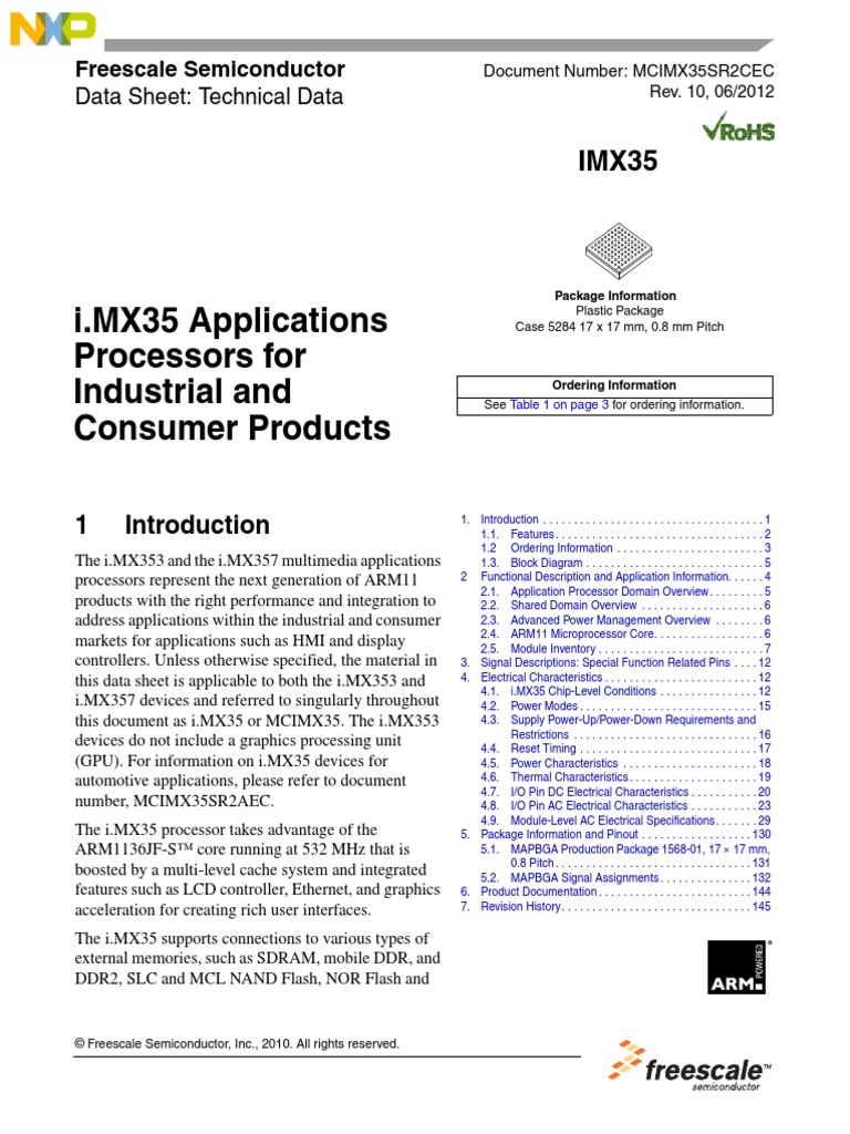 i.MX35 Applications | PDF | Arm Architecture | System On A Chip