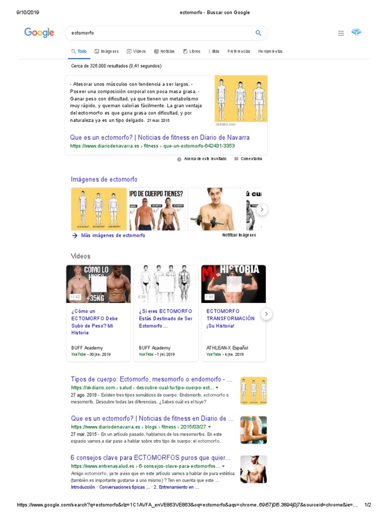 Ectomorfo | PDF | Internet | Sicología