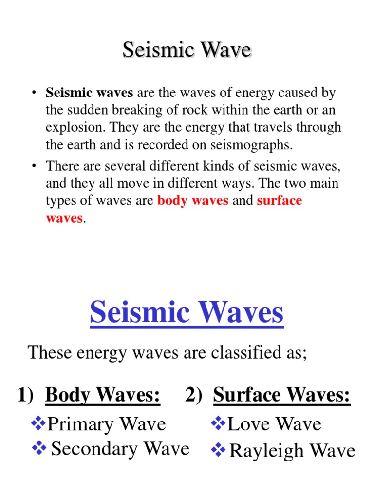 Seismic Waves | PDF | Seismology | Waves