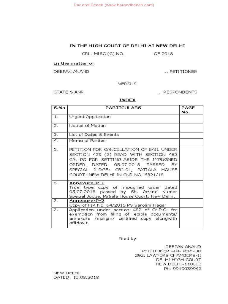 Bail Rejected | PDF | Bail | Arrest