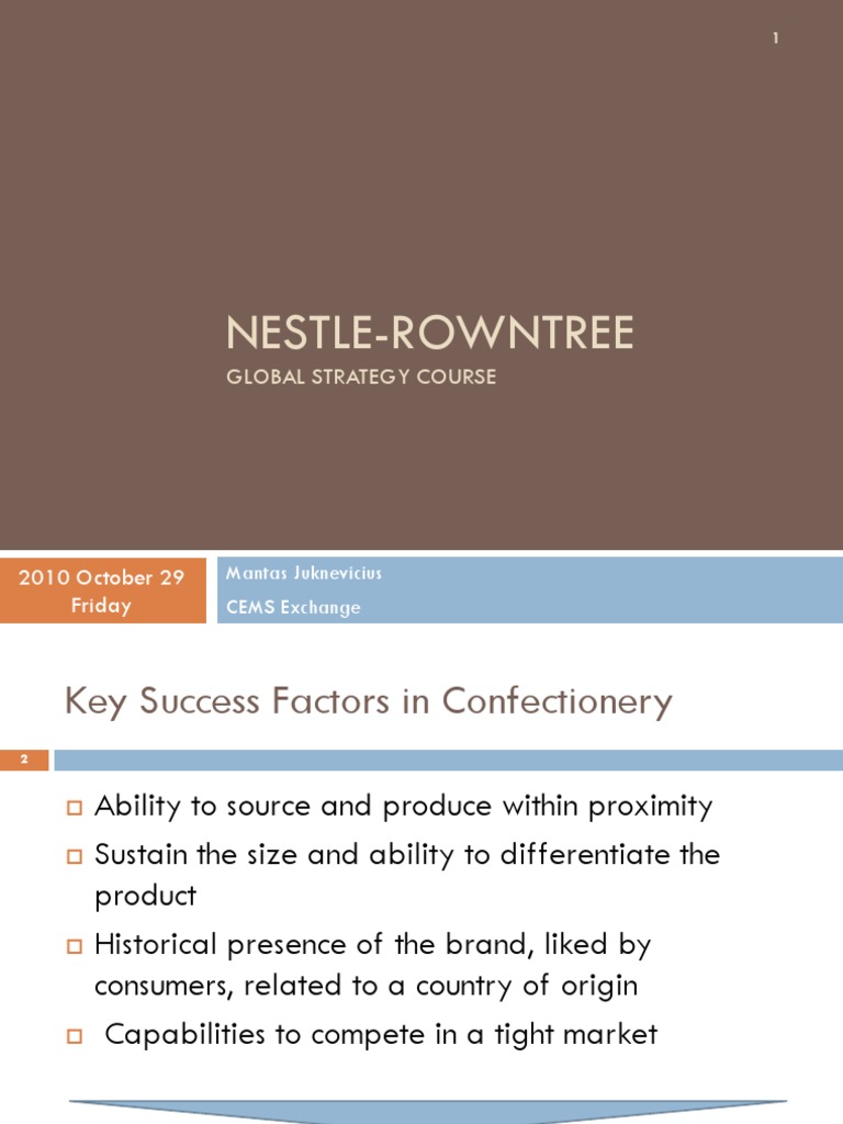 Nestle Rowntree | PDF | Nestlé | Brand