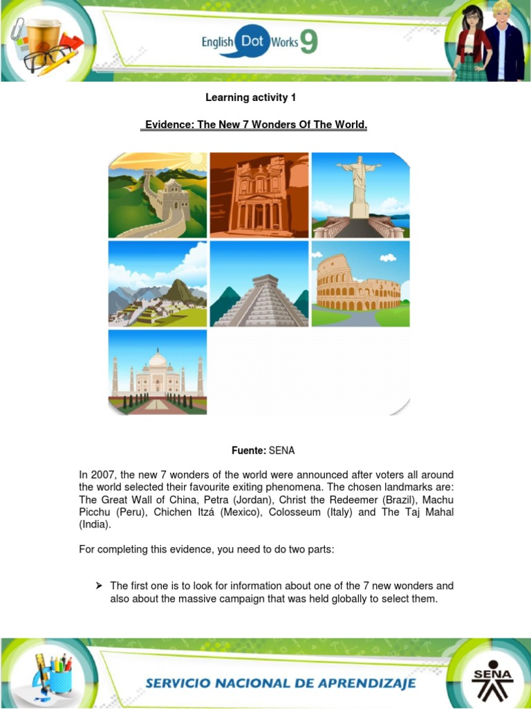 Evidence Resolved - The New Seven Wonders of The World | PDF