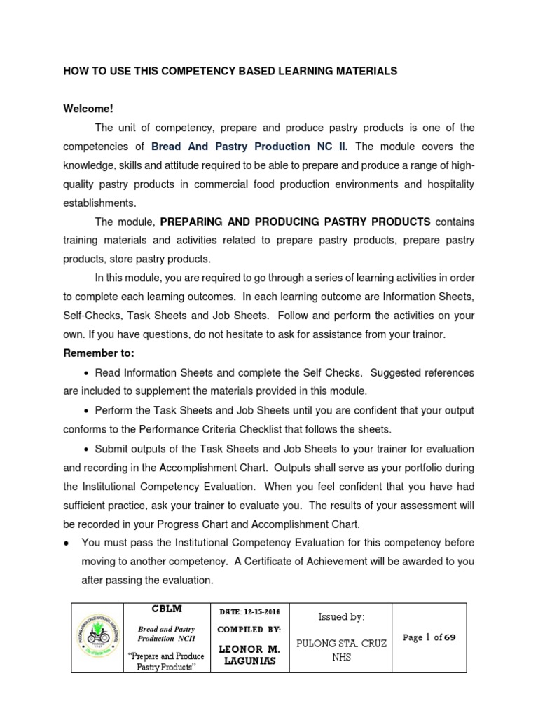BPP Session Plan | PDF | Flour | Dough