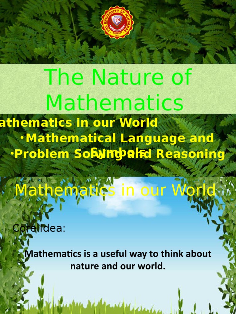 The Nature of Mathematics | PDF | Pattern | Teaching Mathematics